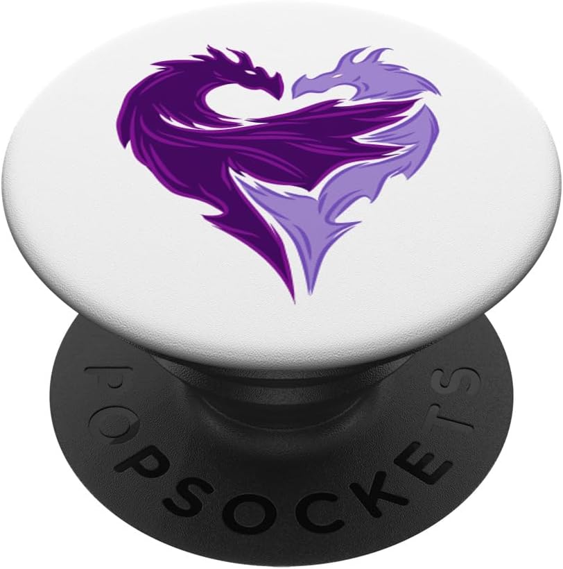 Amazon.com: Disney Descendants 3 Mal Heart Dragons Motif PopSockets ...