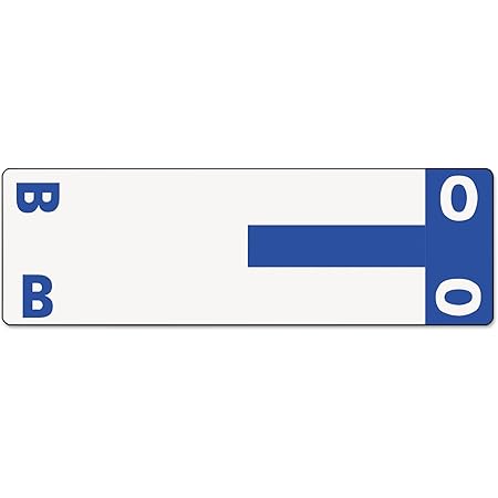 Amazon.com : Smead AlphaZ NCC Color-Coded Label, B&O, Label Sheet, Dark ...