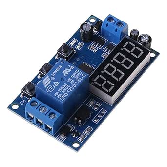 12V DC LED Display Digital Delay Timer Control Switch Module PLC ...