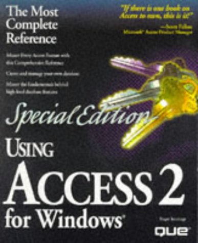 Buy Using Access 2.0 for Windows Special Edition (Using ... (Que)) Book ...