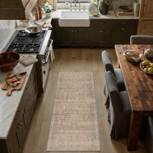 Amazon.com: HUGEAR Retro 2x6 Washable Runner Rugs Brown Hallway Bedroom ...