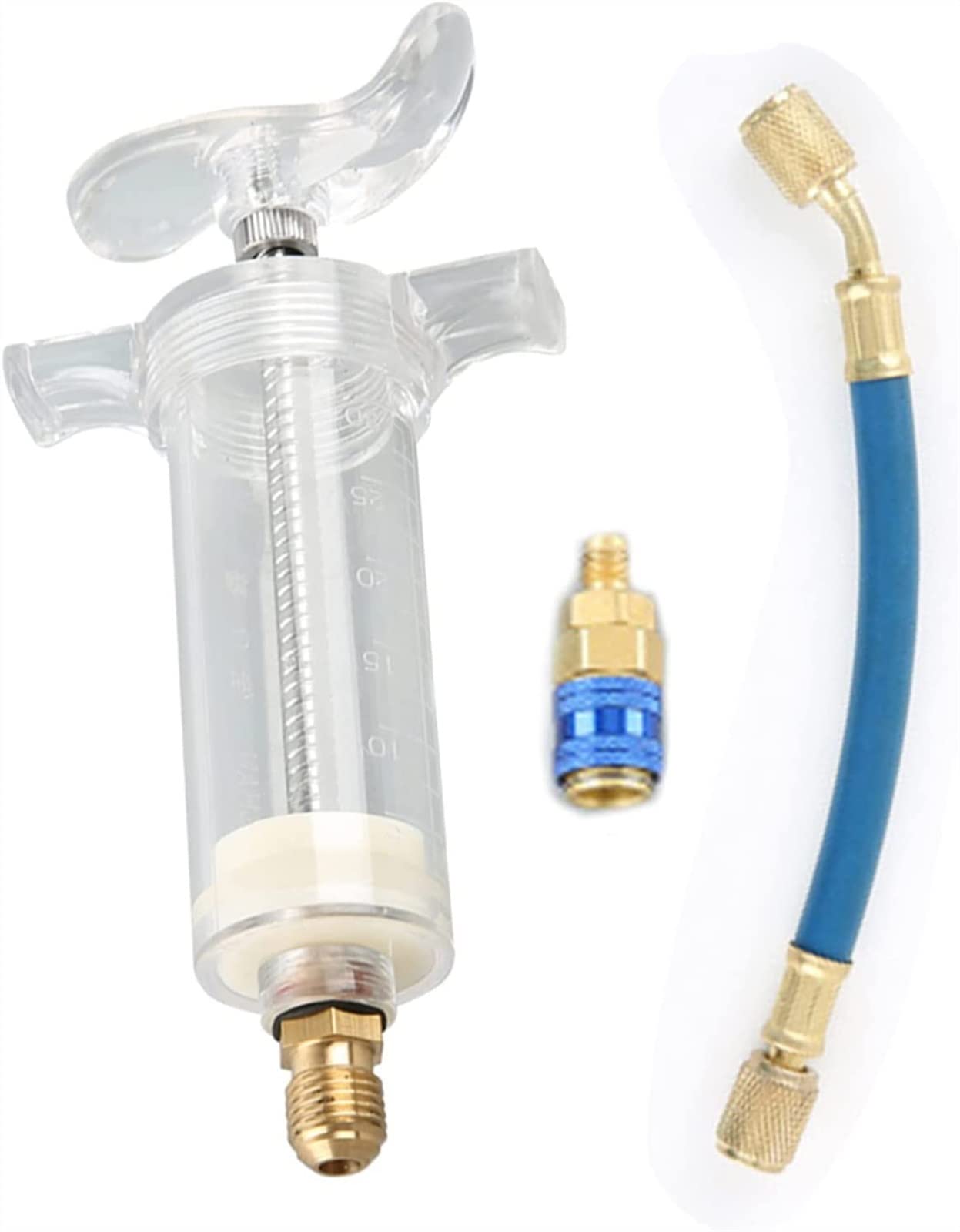 Buy AC Oil Injector Kit, R134A Oil Injector with Low Side Quick Coupler ...