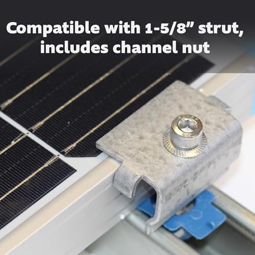 Snapklik.com : Adamax SPEC158-5PK Solar Panel End Clamps For 1-5/8 In ...