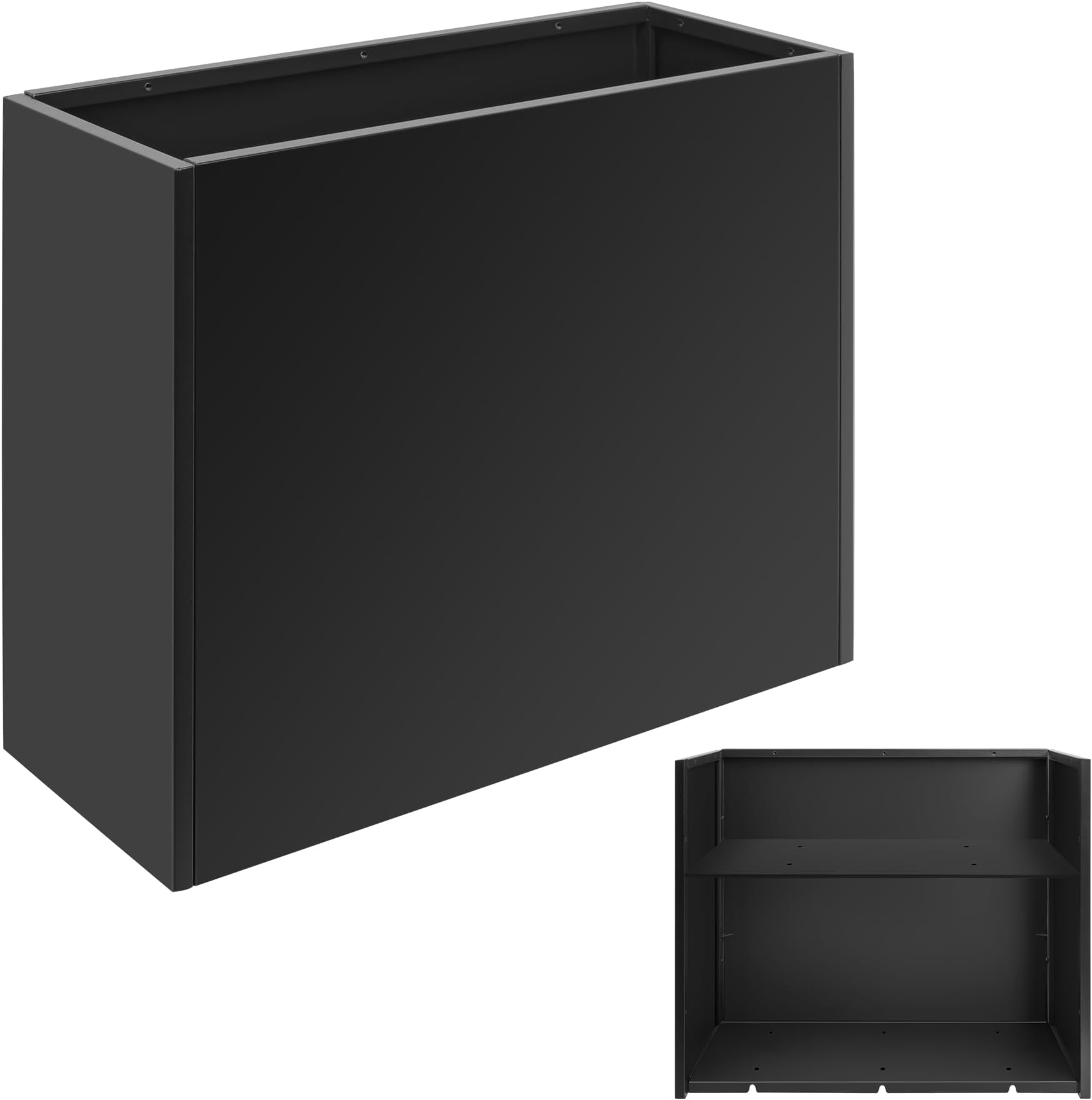 Amazon.com: Toriexon Tall and Long Metal Planter Box 36” x 12” x 26 ...