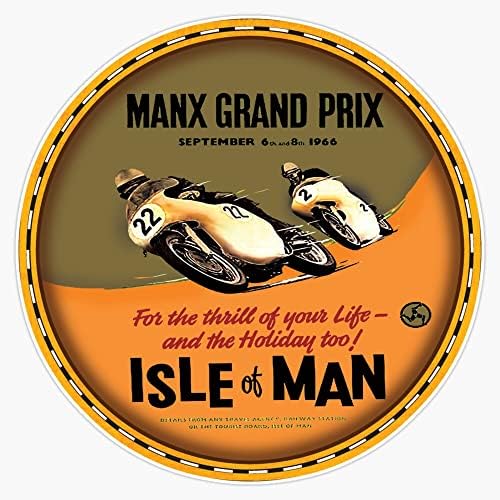 Amazon.com: Isle of Man TT Races Sticker Bumper Sticker Vinyl Decal 5 ...