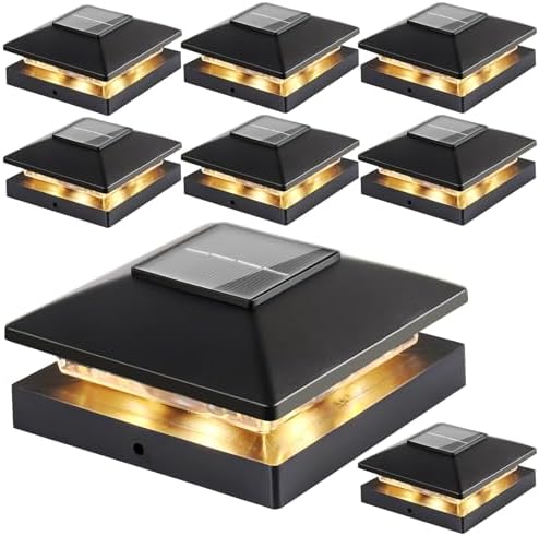 Moonrays 91268 Solar-Powered Post Cap LED Light for 6 by 6 Posts ...