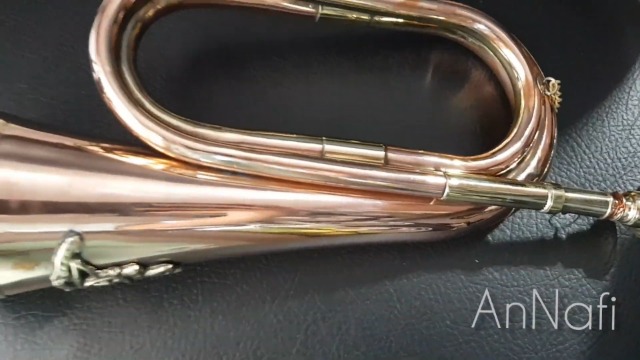 Watch AnNafi Solid Copper & Brass Bugle| US Military Cavalry Horn on ...