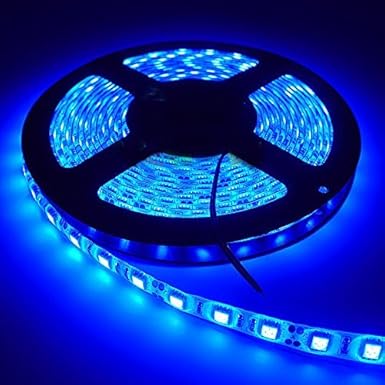 iNextStation Blue LED Strip Light, SMD 5050 300 LEDs DC12V Flexible Non ...