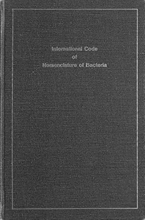 Código Internacional de Nomenclatura de Bactérias e Estatutos da Comissão Internacional de ...