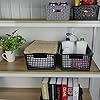 Amazon.com - Begale Large Plastic Storage Bins Basket Organizer, Black ...