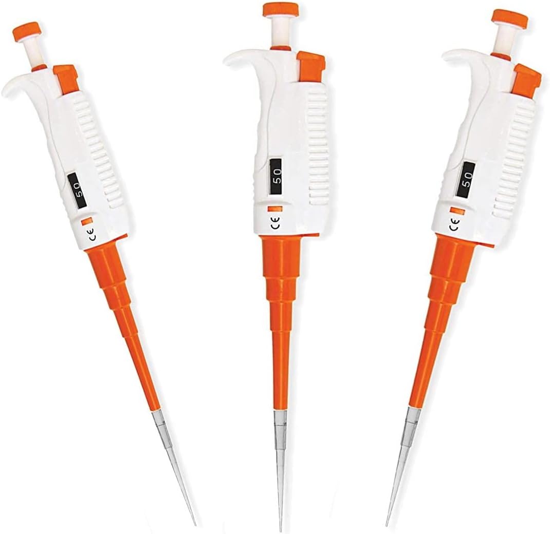 BEXCO Set of 3 Micropipette Variable Volume 0.5-10 ul,10-100 ul,100 ...