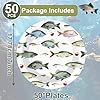 Amazon.com: CHUNNIN 50PCS Gone Fishing Party Plates for Fishing Themed ...