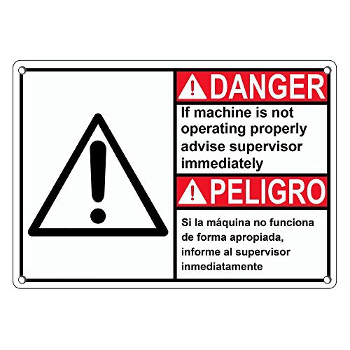 Weatherproof Plastic ANSI Danger Machine Not Operating Supervisor ...