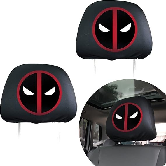 Amazon.com: AVCITY for Deadpool Car Headrest Covers 2Pcs for Deadpool ...