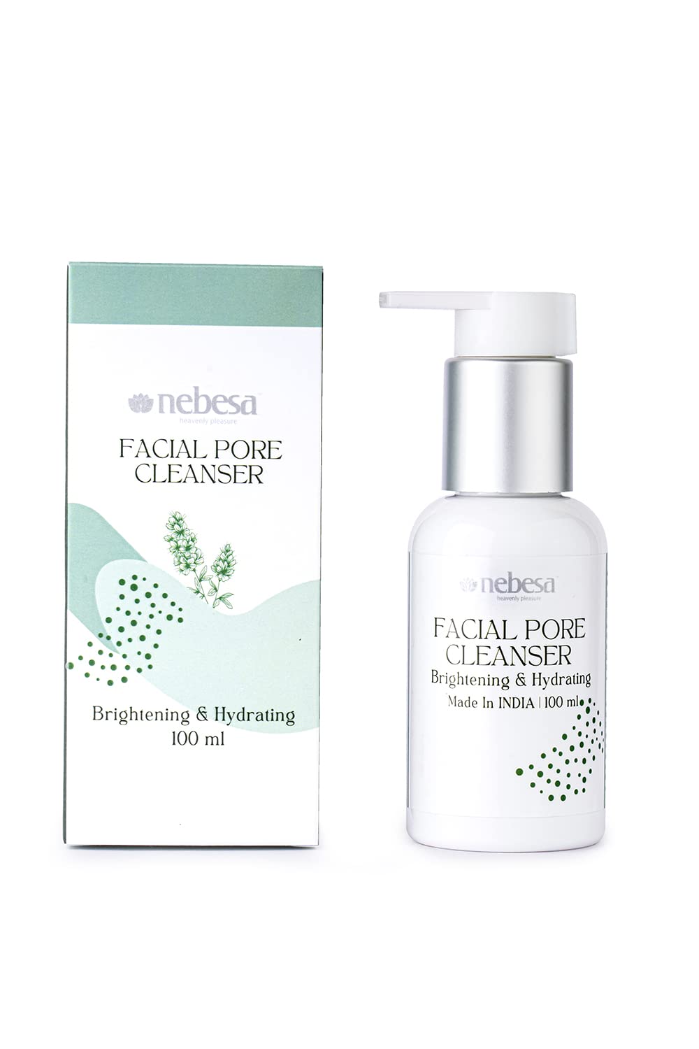 Nebesa Facial Pore Cleanser Hyaluronic Acid & Niacinamide for Glowing ...