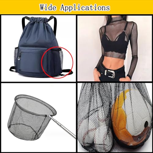 Snapklik.com : BoomSesame 150GSM Black Mesh Fabric, 40 X 82 Inch ...