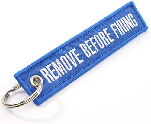 Amazon.com: Rotary13B1 Remove Before Firing Keychain - Blue/White ...