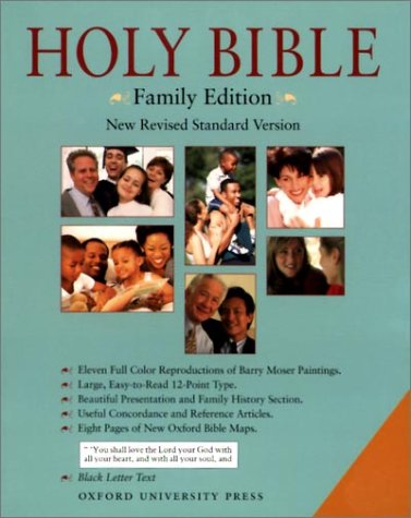 The Holly Bible: NRSV Family Edition (Berkshire Black Leather): Moser ...