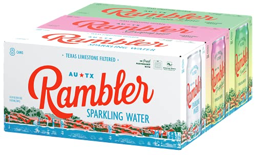 Snapklik.com : AUTX RAMBLER Variety Pack Sparkling Water, Texas Limestone Filtered, 12-Ounce ...