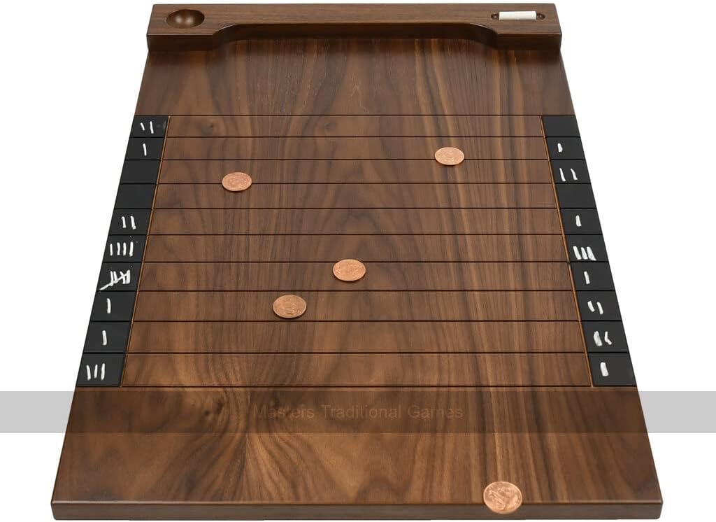 Masters Premium Shove Ha'penny Board - Wooden Shove Halfpenny Game With ...