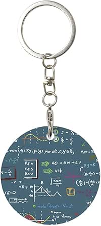 Amazon.com: Lbacwy Math Teacher Gifts Metal Key Chain for Keys Purse ...
