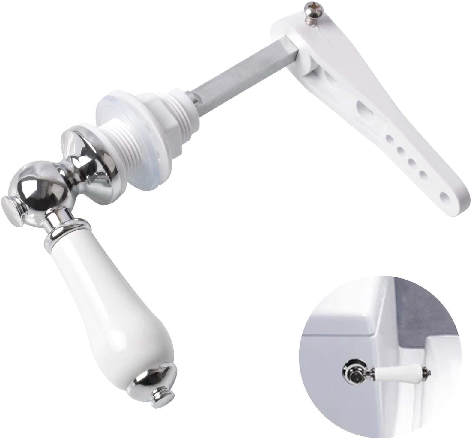 Toilet Cistern Flush Lever Arm - Multi Adjustable Durable Nylon ...