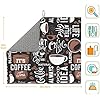 Amazon.com: Dark Brown Dish Drying Mat Coffee Cup Pad For Kitchen Mats ...