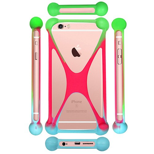 Casotec Universal Silicone Bumper Frame Soft Gel Phone Case Cover for ...