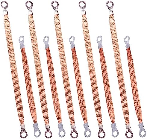 Amazon.com: Universal Flat Braided Copper Ground Strap,Professional ...