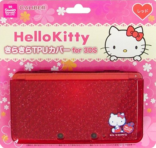 Amazon.com: Red "TPU cover for 3DS glitter Hello Kitty" for 3DS : Video ...