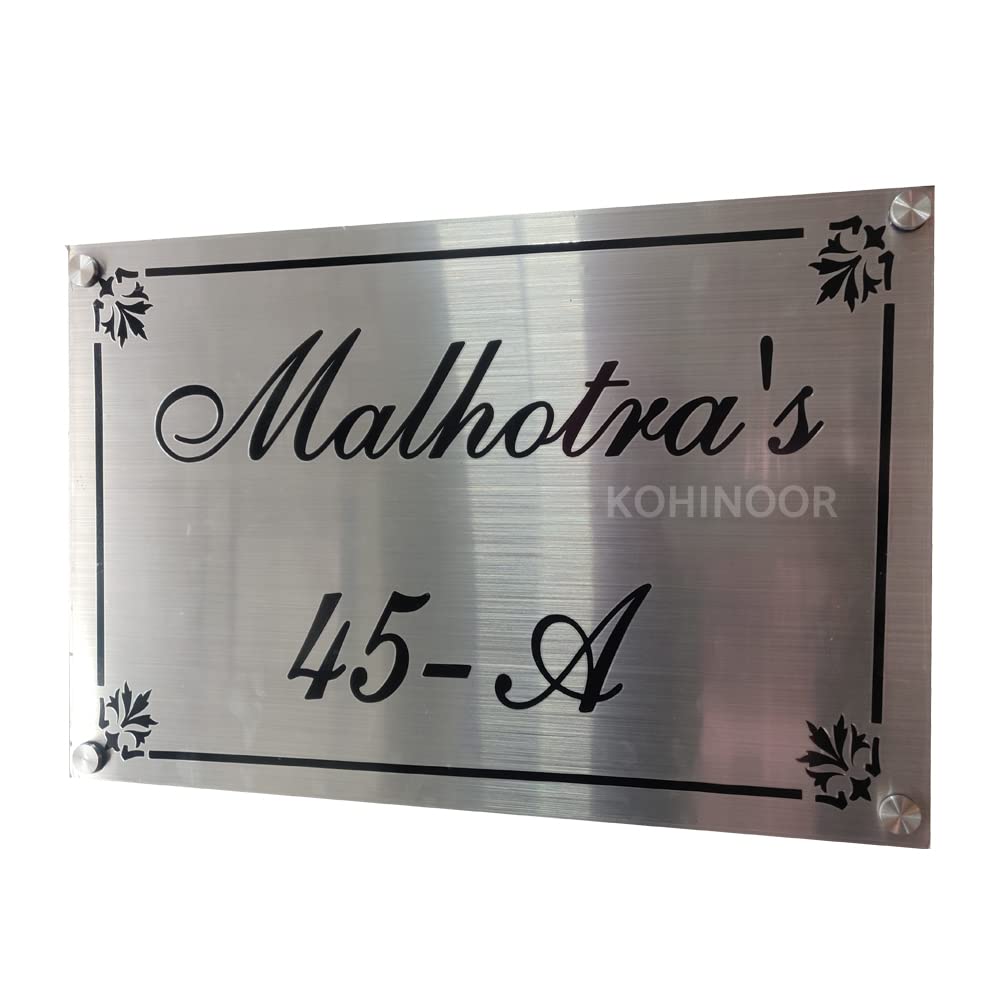 Silver Name Plate
