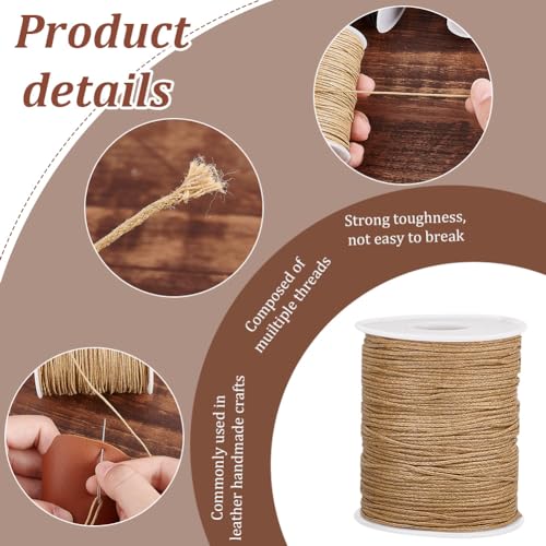 PH PandaHall 8 Colors Waxed Cotton Cord 1mm, 100 Yards Beading String ...