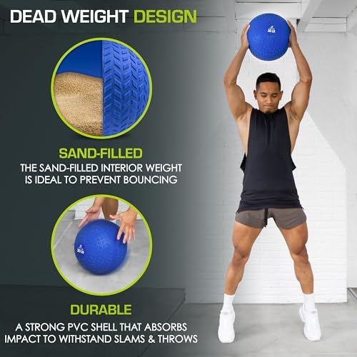 Snapklik.com : Slam Medicine Balls 5, 10, 15, 20, 25, 30, 50lbs Smooth ...