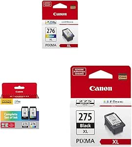 Amazon.com: Canon CL-276XL Color Ink Cartridge, Compatible to PIXMA TS35 PG-275/CL-276 Multi ...