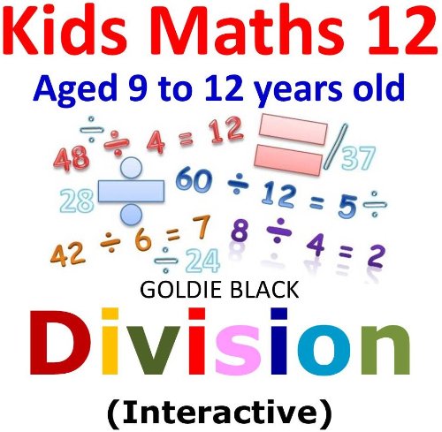 Kids Math for Kids : Division Worksheets (Interactive) 12 eBook : Black ...
