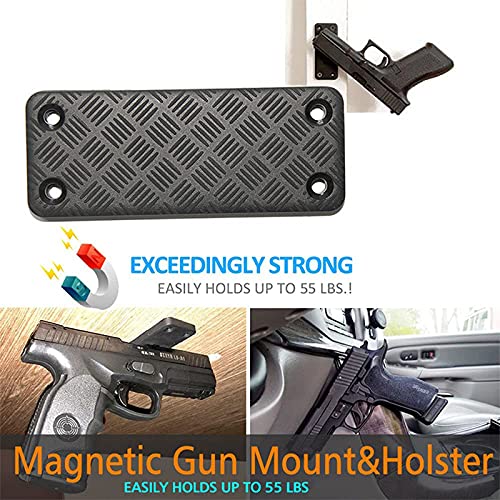 Snapklik.com : 4Pcs Gun Magnet Mount, 55 Lb Rating,Magnetic Gun Holster ...