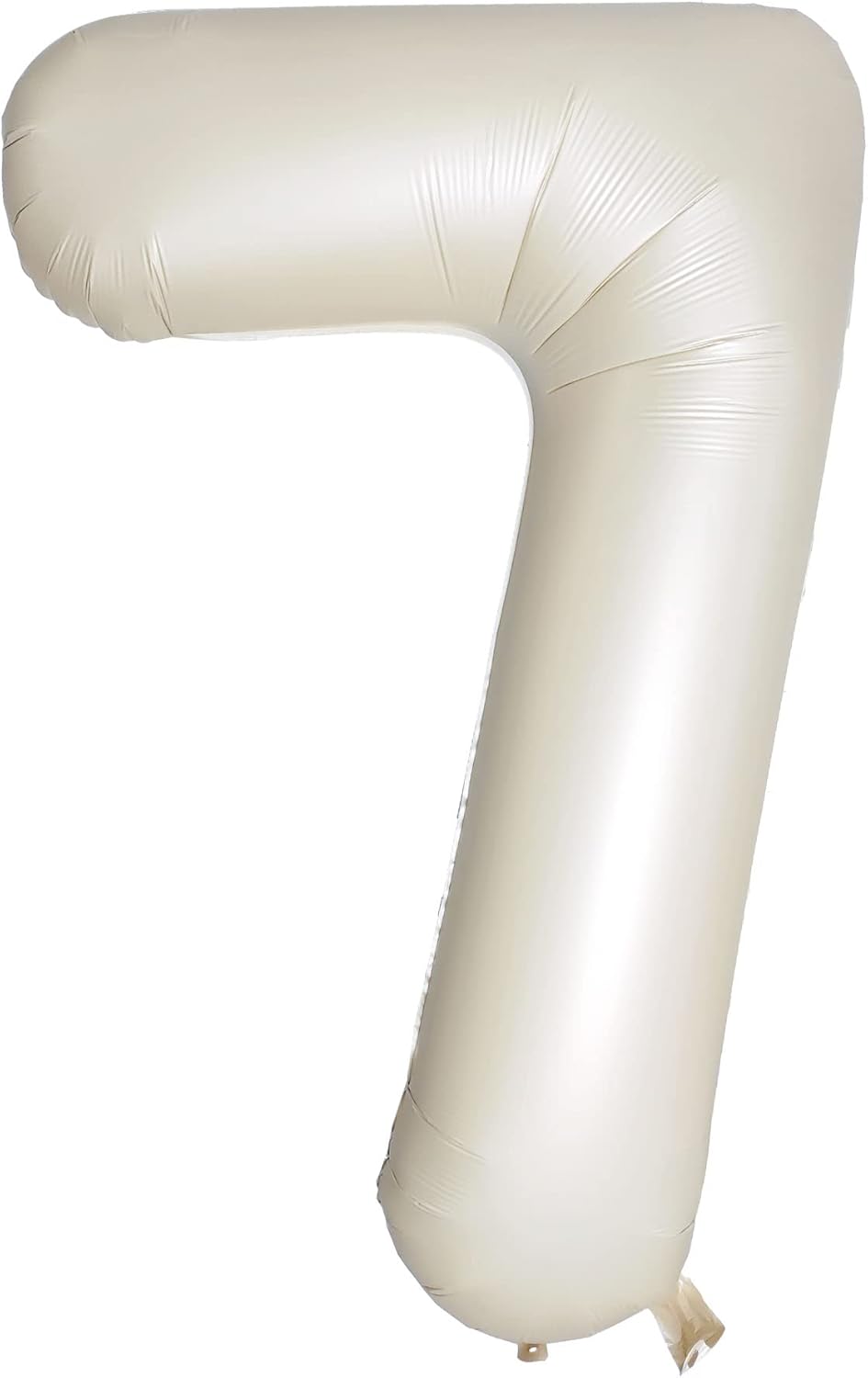 Amazon.com: Number 7 Balloons White Sand Seven Balloon for 7 Year Old ...