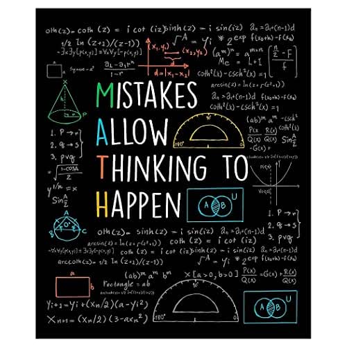 Amazon.com: Mistakes Allow Thinking To Happen - Math Teacher Quotes ...