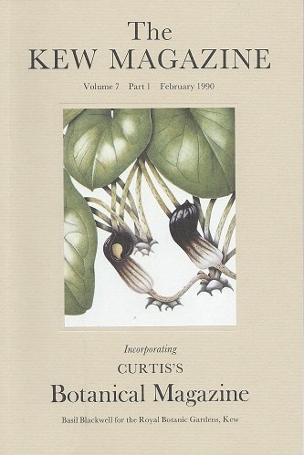 The Kew Magazine, volume 7, part 1, February 1990: Amazon.co.uk ...