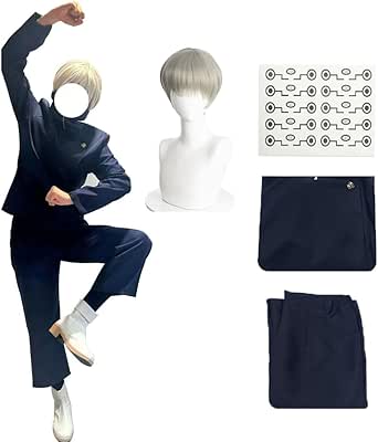 Amazon.com: MFeHOR Inumaki Toge Cosplay Costume Suit Uniform Tattoo ...
