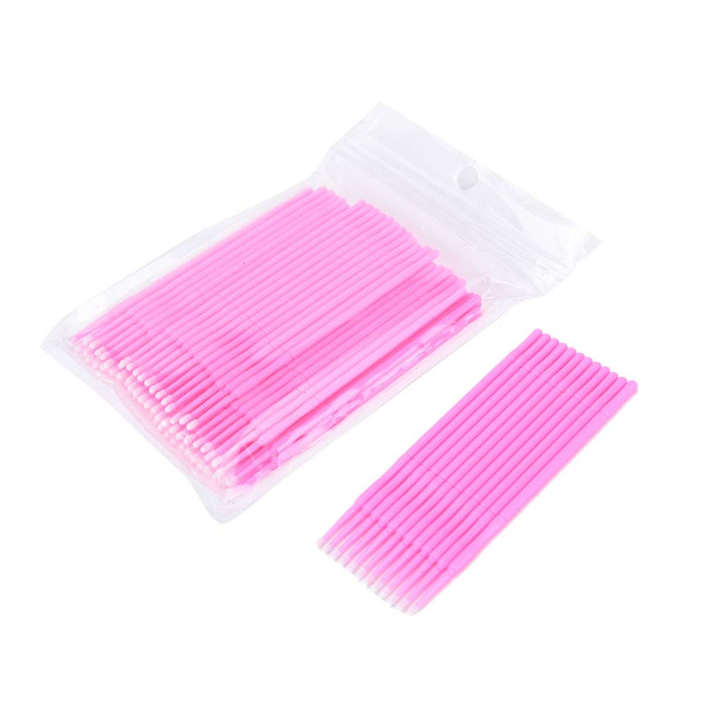 Amazon.com: 100 PCS Disposable Micro Brush Swab Applicators Eyelash ...