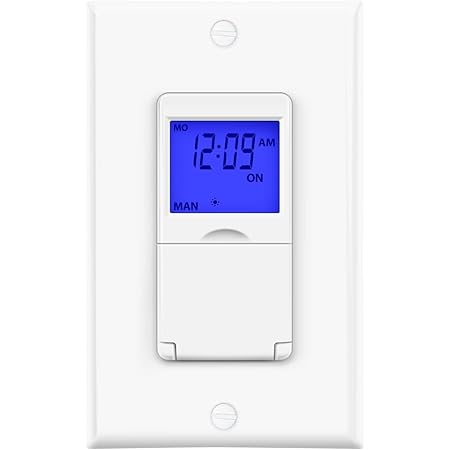 Amazon.com: DEWENWILS Indoor in Wall Timer Switch for Light, 7 Day, 7 ...
