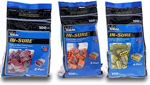 Ideal 72B, 73B, 74B Classic Wire-NUT Wire Connectors Cap, 8-22 AWG ...
