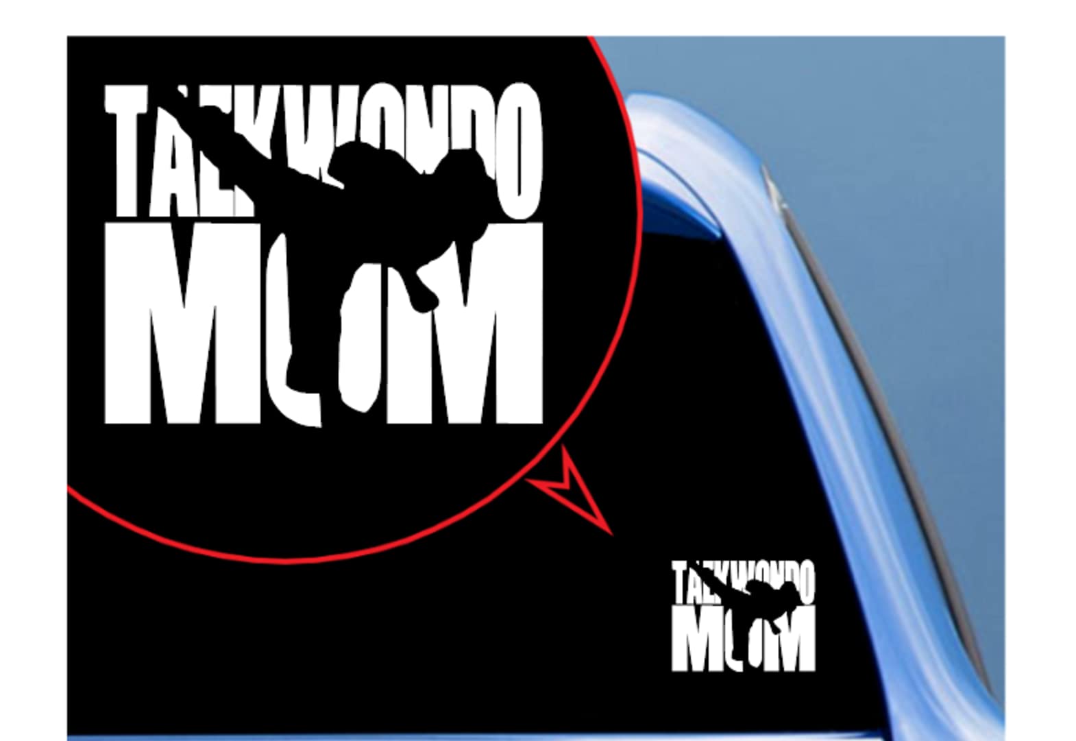 Amazon.com - LWL Design Custom Decal for Taekwondo MOM # 2 Vinyl Die ...