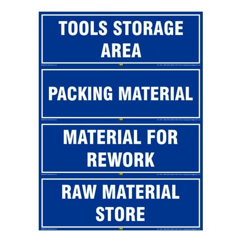 Mr. Safe - Area Identification Board Signs C Eco Vinyl Sticker (Pack of ...