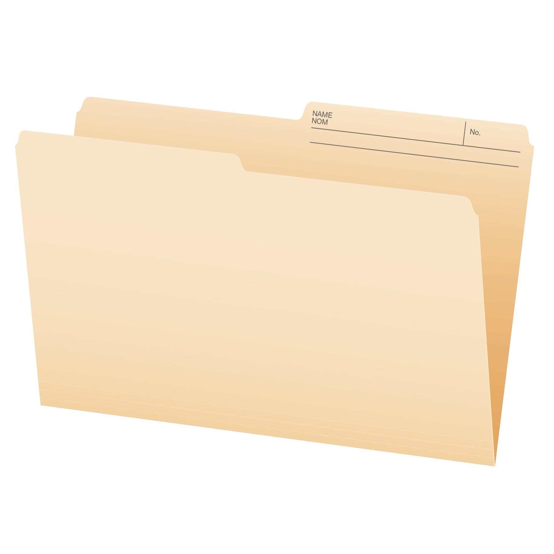 Pendaflex File Folders, 1/2 Cut Tab, Legal Size, Manila, Durable Paper ...
