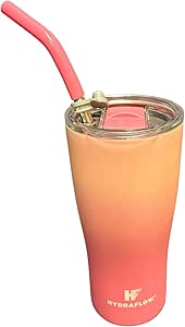 Amazon.com | HYDRAFLOW Capri - 20oz Tumbler with Straw - Triple Wall ...