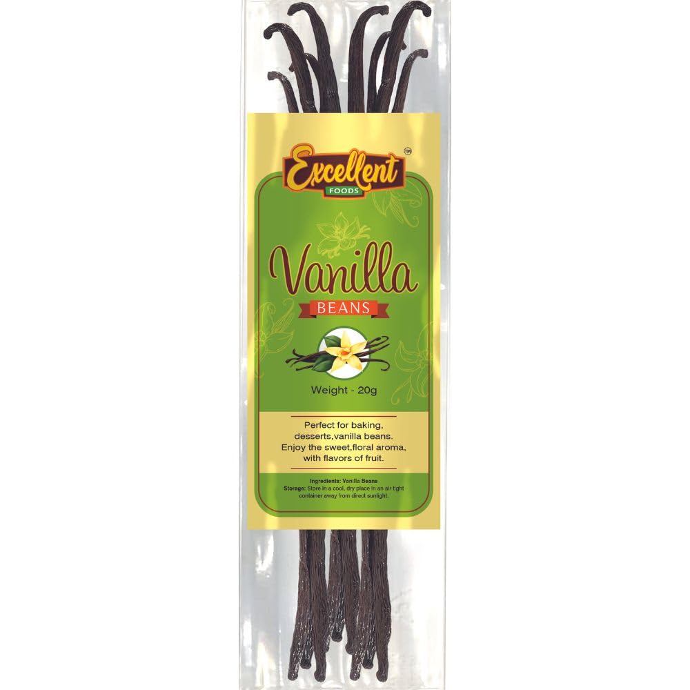 EXCELLENT FOODS - Madagascar Vanilla Beans/Pods, 25 grams : Amazon.in ...