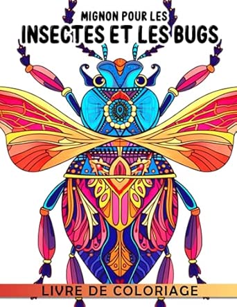 Amazon.com: Livre de coloriage mignon pour les insectes et les bugs ...