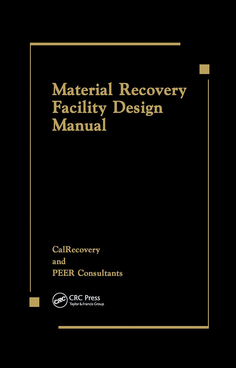 Material Recovery Facility Design Manual: Peer Consultants ...